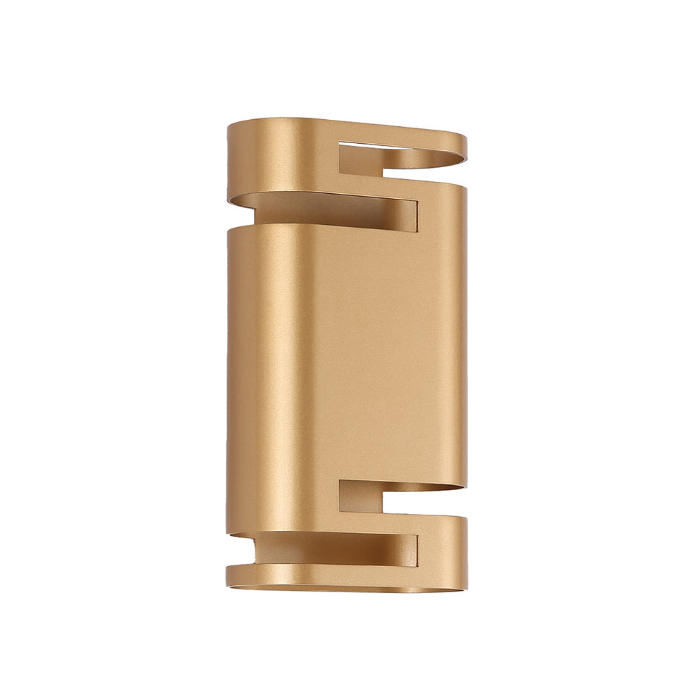 Halifax Gold Up and Down 2 Light Tri-Colour LED Contemporary Exterior ...